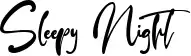 Sleepy Night font by Kong Font | FontRiver