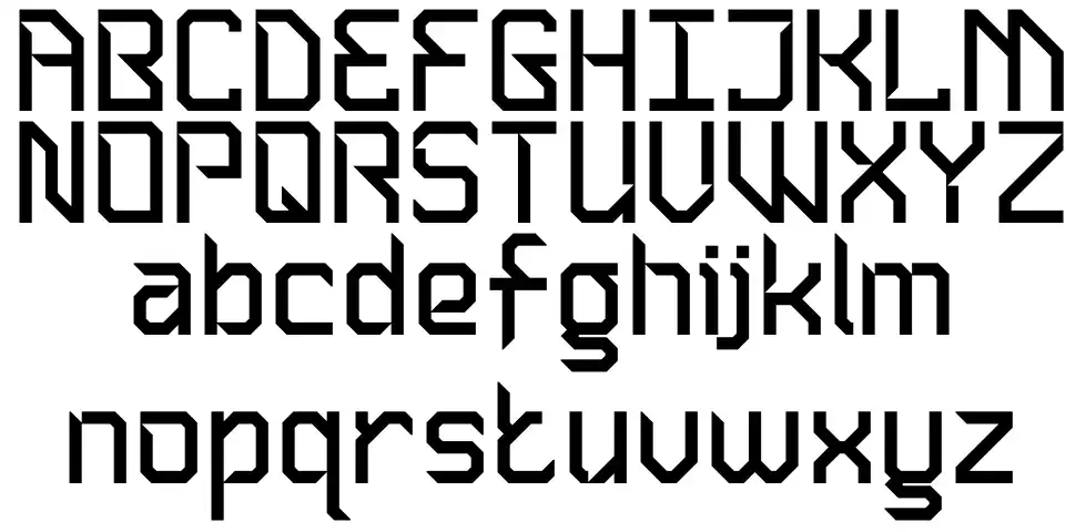 Sliced AB font by Alex Banks - FontRiver