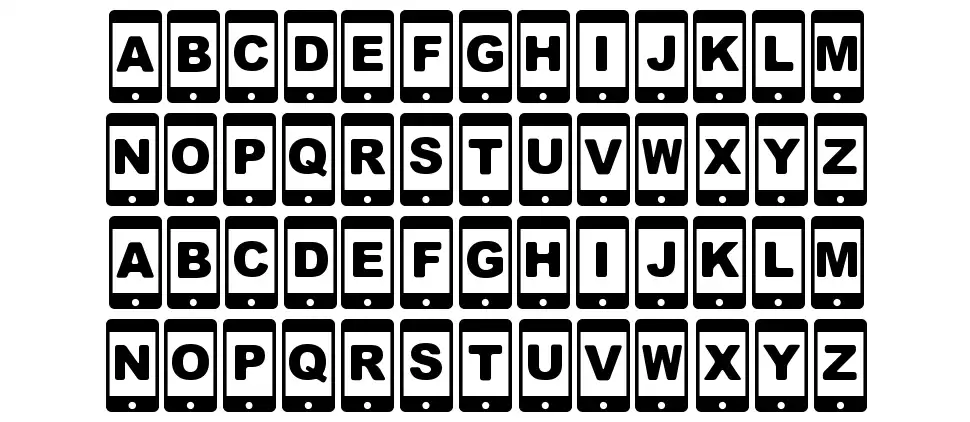 Smartphone font by Woodcutter | FontRiver