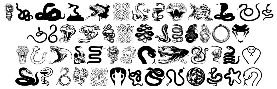 Snake Mix font by Woodcutter | FontRiver