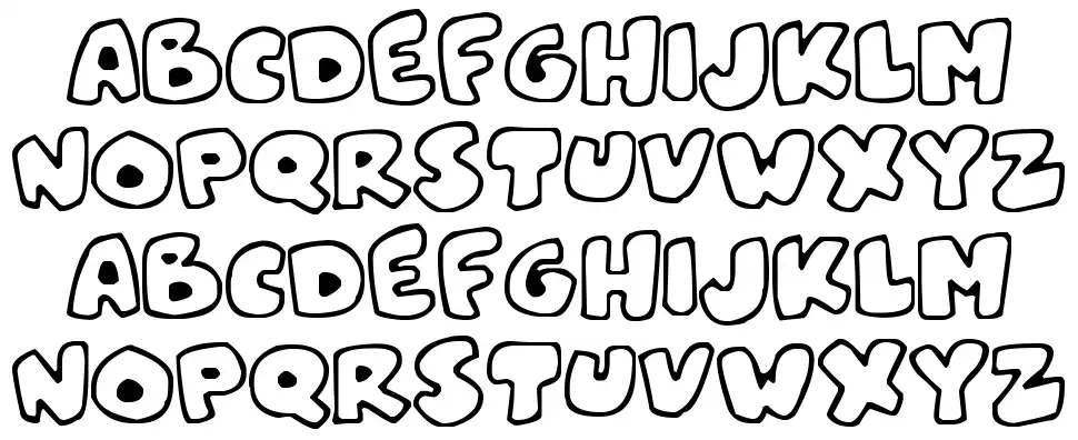 Snowblobs font by Darrell Flood | FontRiver