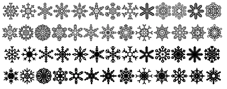 Snowflakes St font by Southype | FontRiver