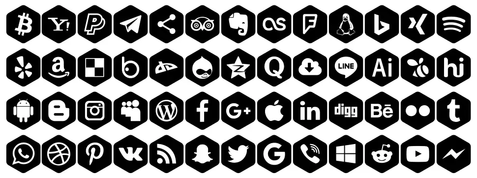 Social Color Pro font by elharrak | FontRiver