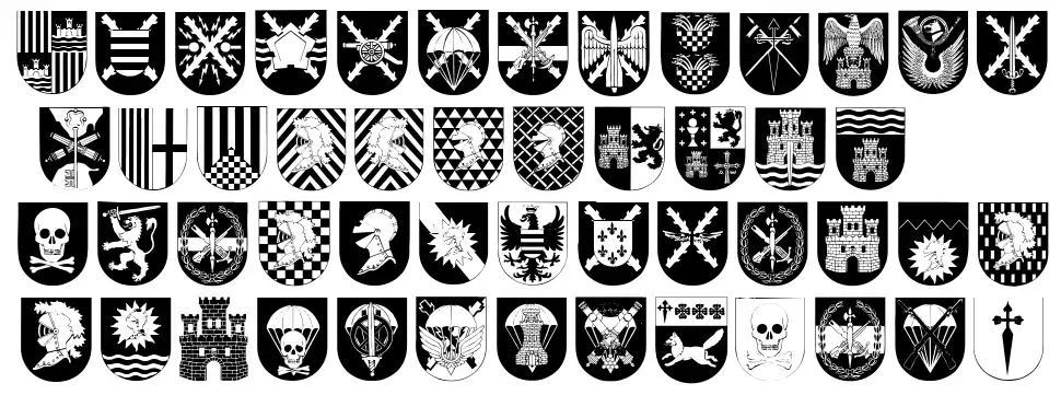 Fuente Spanish Army Shields