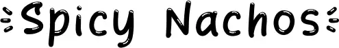 Spicy Nachos font by Khurasan | FontRiver