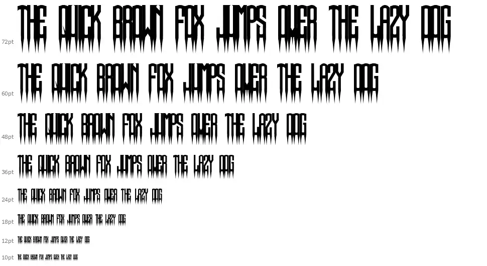 Spiked font by Chris Vile | FontRiver