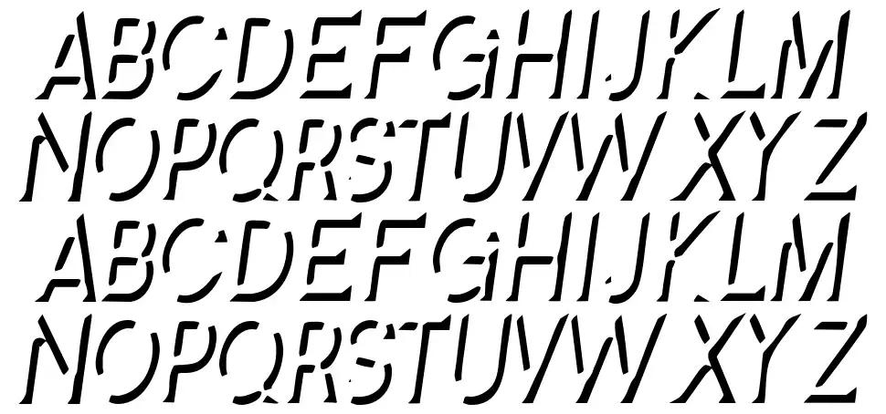 Splendid Stencil Schriftart zum kostenlosen Download