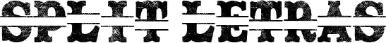 Split Letras font by Woodcutter | FontRiver