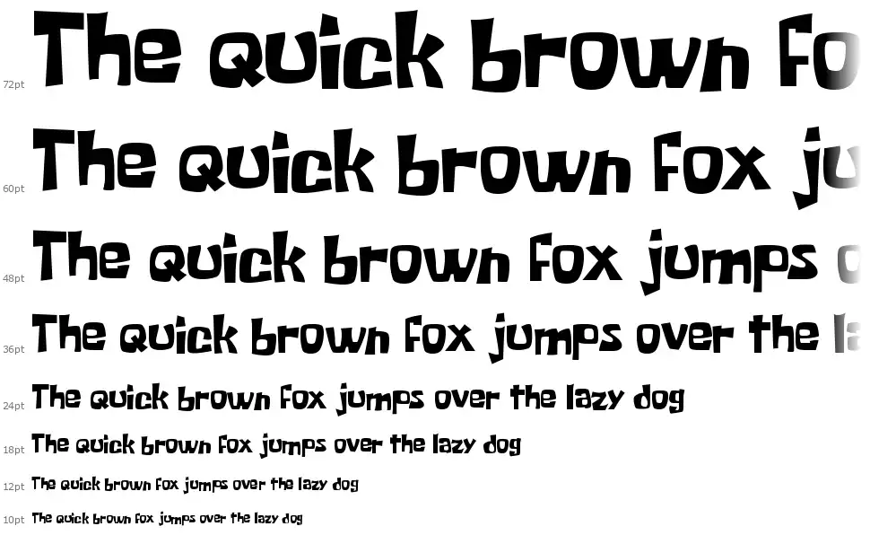 Spongeboy Me Bob font by EyeOfTheLioness | FontRiver