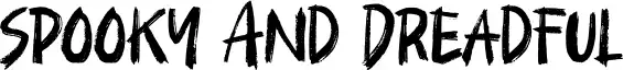 Spooky And Dreadful font by Alpaprana Studio | FontRiver