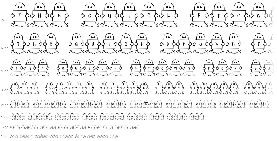 Spooky Ghost Letters font by Brittney Murphy Design | FontRiver