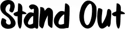 Stand Out font by Vunira Design | FontRiver