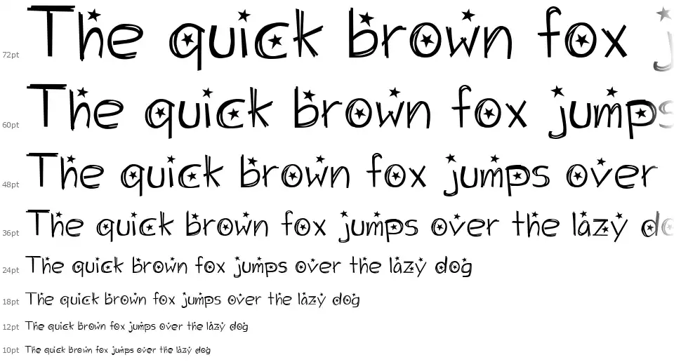 Starry Night font by Lauren Ashpole | FontRiver