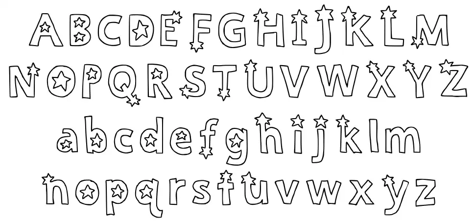 Stars font by Rae Warden | FontRiver