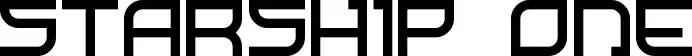 Starship One font by Geronimo | FontRiver