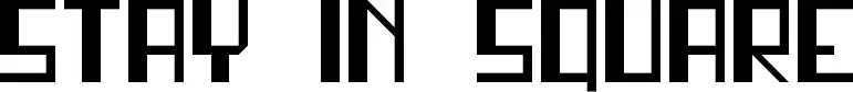 Stay In Square font by earl ciel | FontRiver