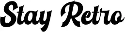 Stay Retro font by Din Studio - FontRiver