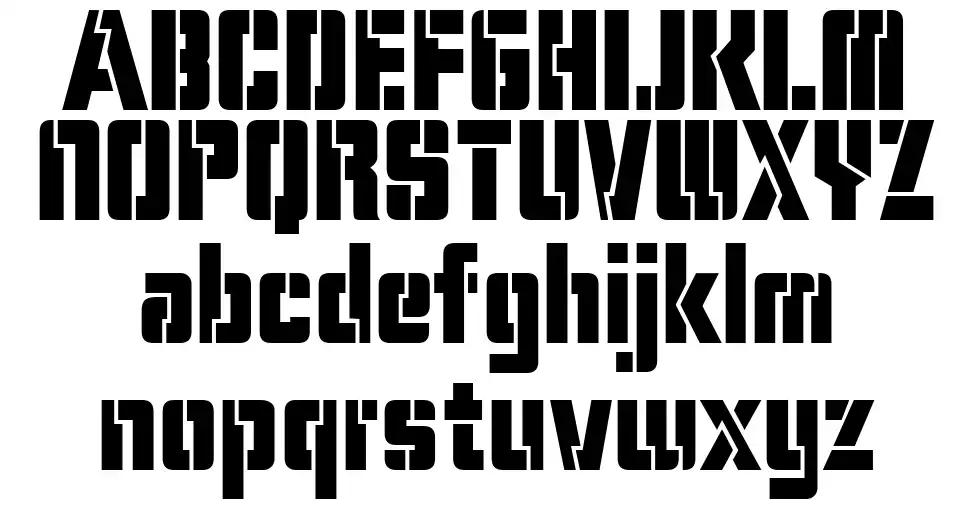 Stencil Camera font by | FontRiver