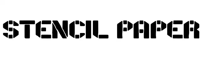 Stencil Paper font by Woodcutter | FontRiver