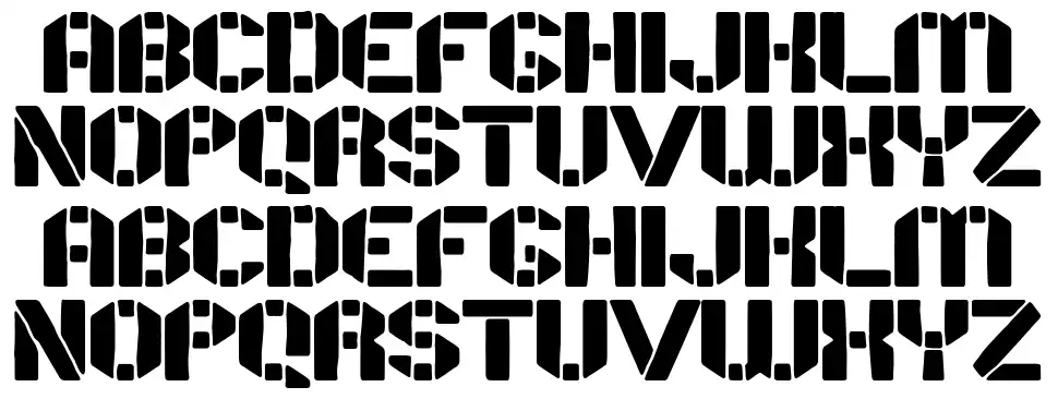 Stencil Paper font by Woodcutter | FontRiver