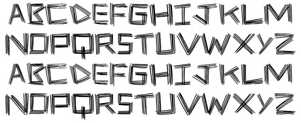 Stick Figure Font
