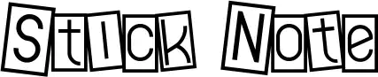 Stick Note font by Calligraphy Fonts | FontRiver