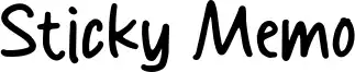 Sticky Memo font by MJType | FontRiver