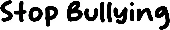 Stop Bullying font by Khurasan | FontRiver