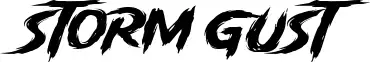 Storm Gust font by Hanzel Space | FontRiver