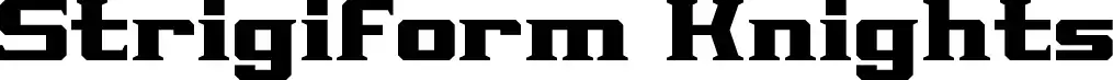 Strigiform Knights font by Chequered Ink | FontRiver