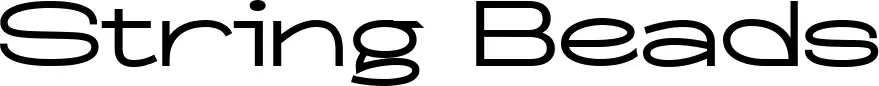 String Beads font by 177Studio | FontRiver