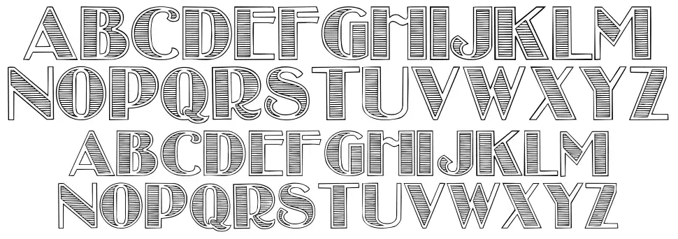 Stripes Caps font by House of Lime | FontRiver