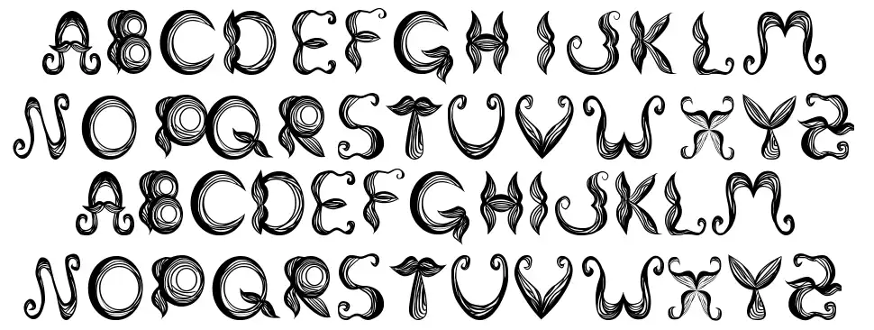 Stroke Mustache font by Mario Otalvaro | FontRiver