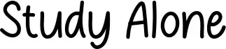 Study Alone font by MJType | FontRiver