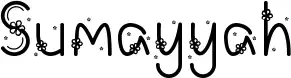 Sumayyah font by Nur Aisyah Amalia - FontRiver