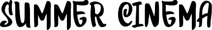 Summer Cinema font by DumadiStyle | FontRiver