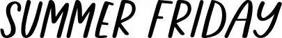Summer Friday font by Jimtype Studio | FontRiver