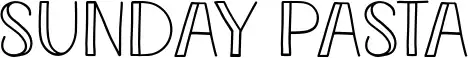 Sunday Pasta font by Khurasan | FontRiver