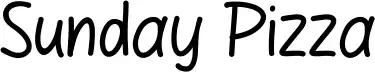 Sunday Pizza font by Khurasan | FontRiver