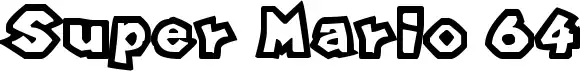 Super Mario 64 font by Alex Solis | FontRiver