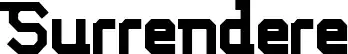 Surrendere font by Display Studio | FontRiver