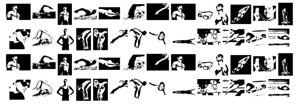 Swim font by Tiago Pompeu | FontRiver