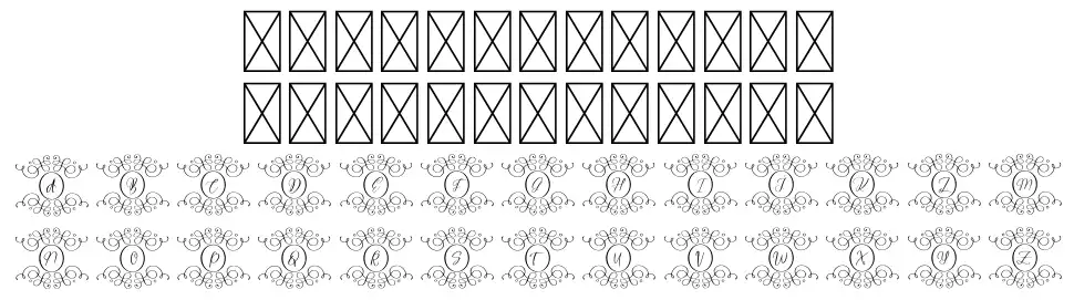 Swirl Monogram font by Go Letter | FontRiver