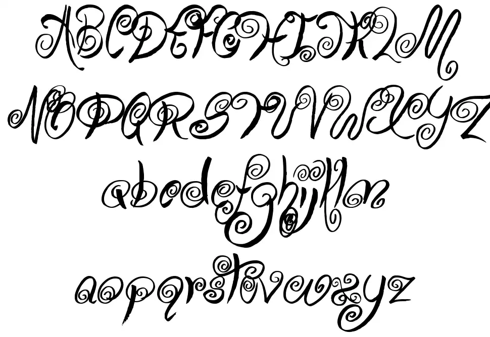 Swirly Shirley font by Jonathan S. Harris | FontRiver