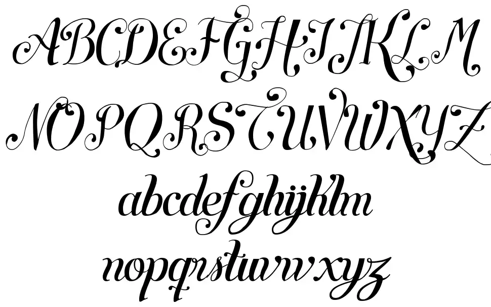 Symphony Script font by Juan Casco | FontRiver