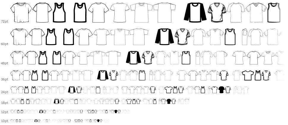 T-shirt font by Woodcutter | FontRiver