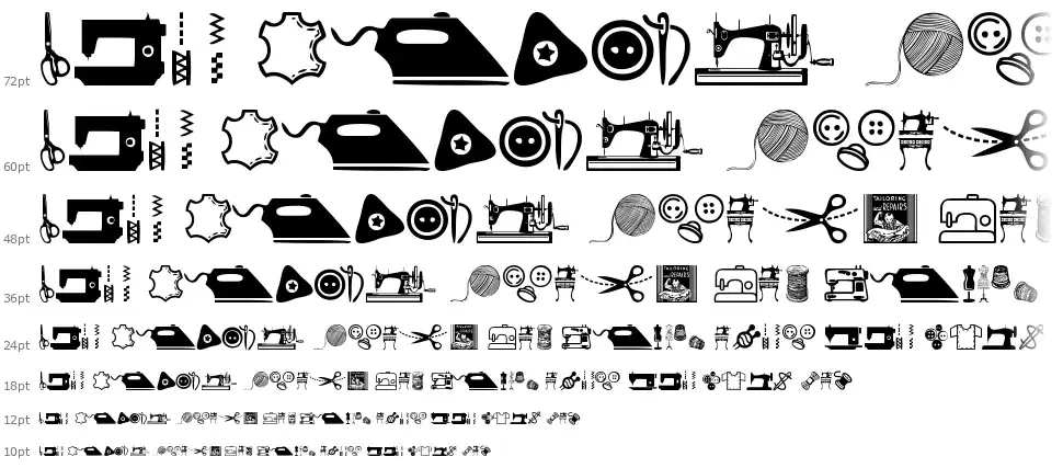 Tailoring font by Woodcutter | FontRiver