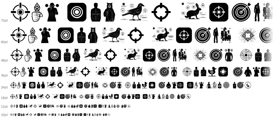 Target Shooting font by Woodcutter | FontRiver