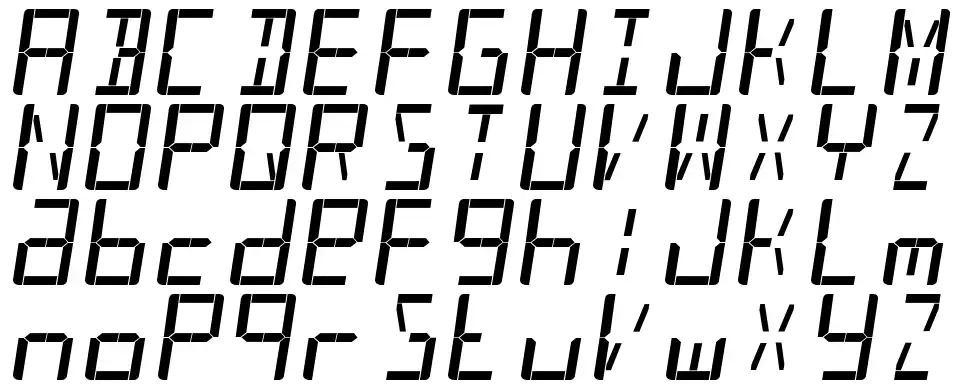 Taxi Meter font by David J Patterson | FontRiver