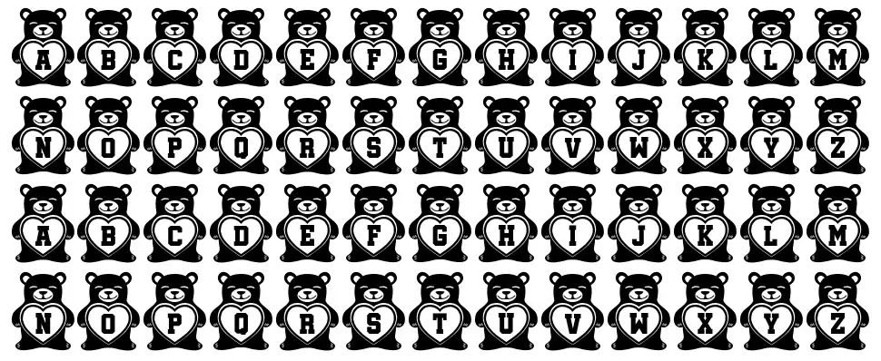 Teddy Bears font by Vladimir Nikolic - FontRiver